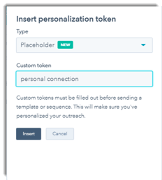New HubSpot Feature: Personalization Token "Placeholder"